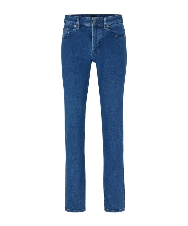 Hugo Boss Darkblue Raw Straightleg Jeans