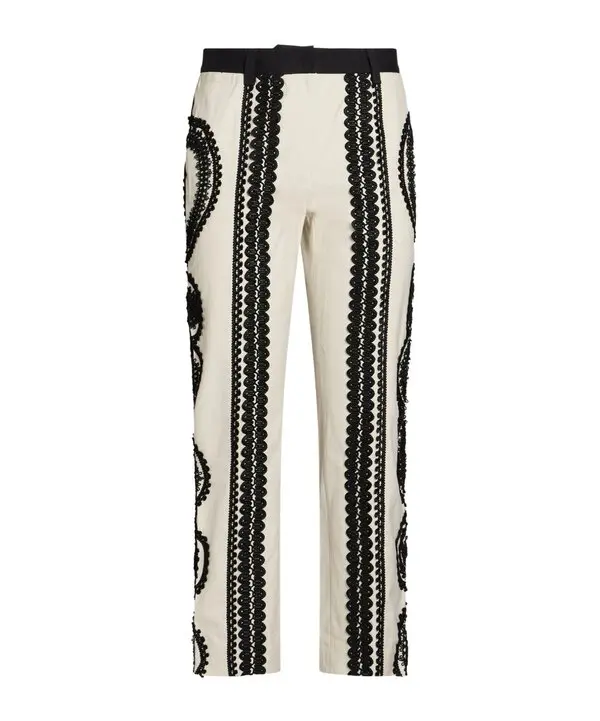 Dolce & Gabbana Paneled Tapered Pants - White
