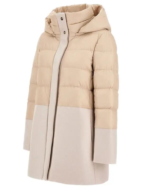 Herno Color-block Hooded Down Jacket
