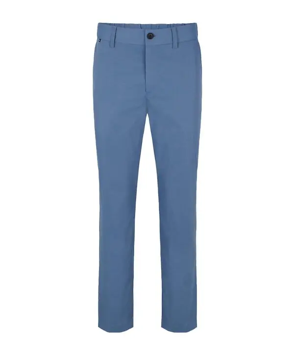 Hugo Boss Dustyblue Flatfront Chino Trousers