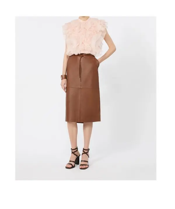 Max Mara Ruffled Silk Shirt
