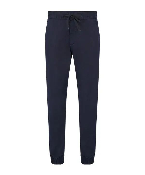 Hugo Boss Navy Drawstring Jogger Pants - Blue