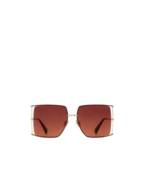 Max Mara Square Frame Sunglasses - Red