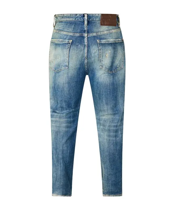 Dsquared2 Vintage Ripplewash Cropped Jeans