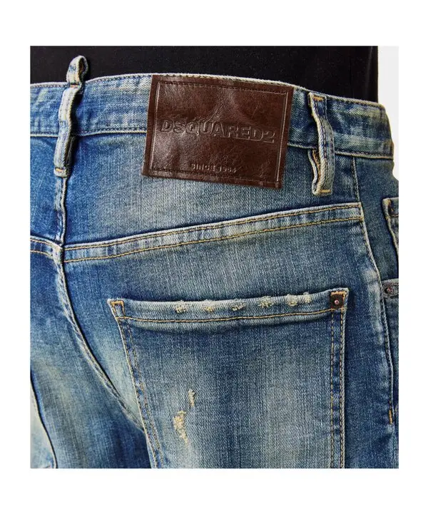 Dsquared2 Vintage Ripplewash Cropped Jeans