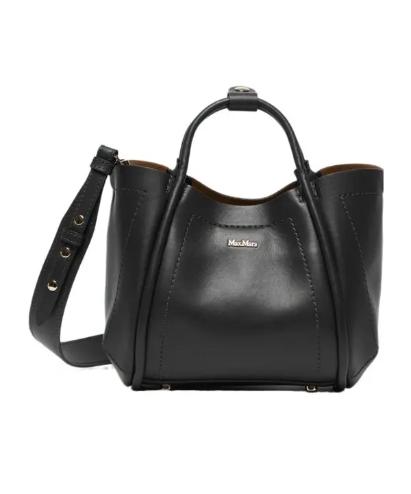 Max Mara Extra Small Leather Marine Bag - Black
