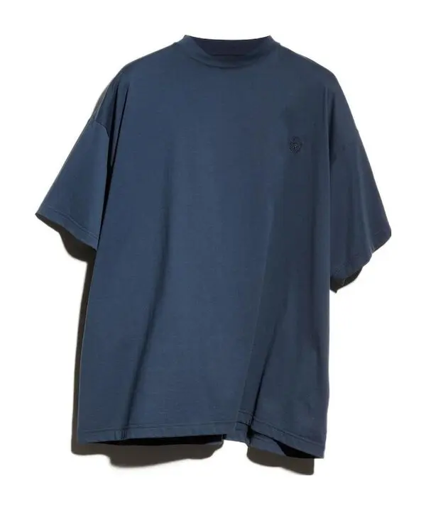 Gucci Crest Embroidered T-shirt - Dark Blue