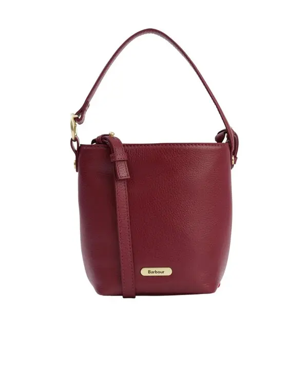 Barbour Solid Color Crossbody Bag - Red