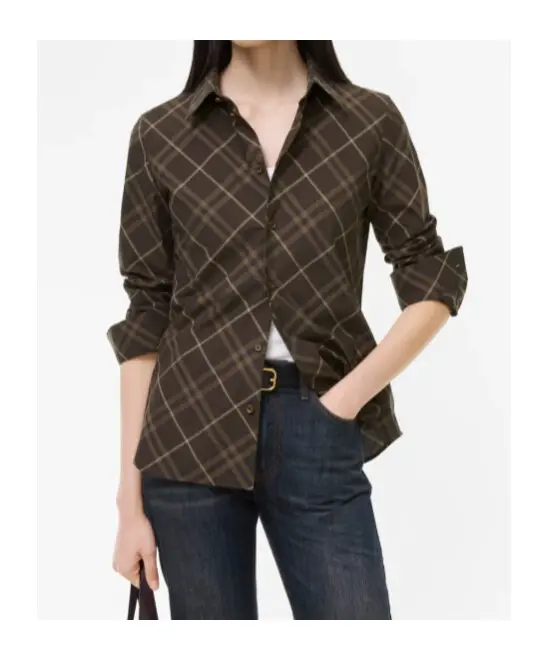 Burberry Slim Fit Check Cotton Shirt