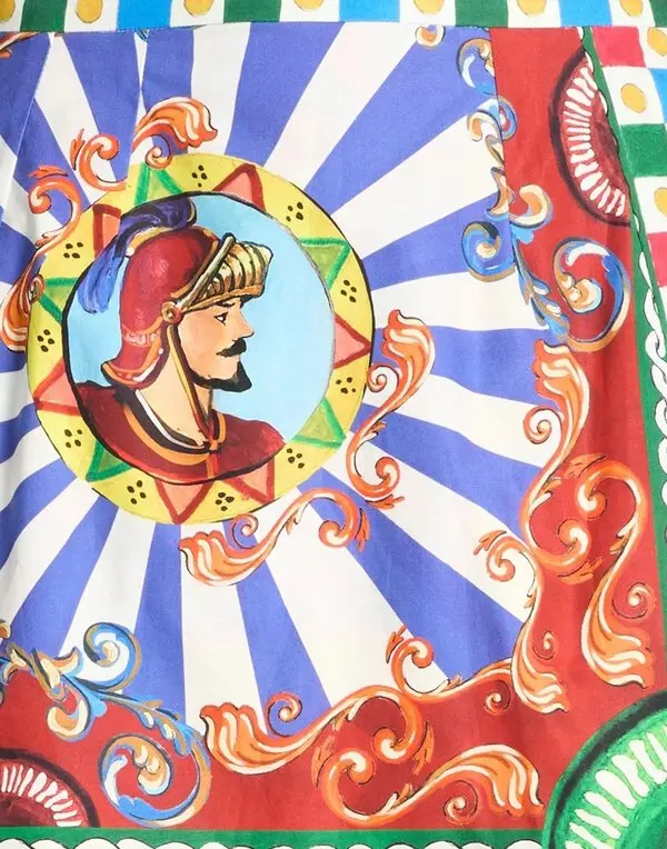 Dolce & Gabbana Color-blocked Umbrella Skirt