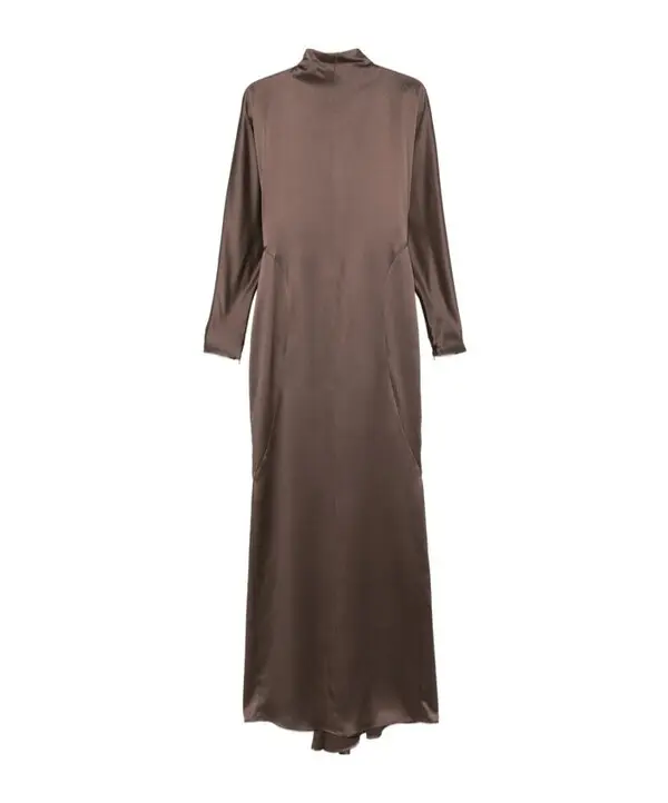 Max Mara Long-sleeved Dress - Dark Brown