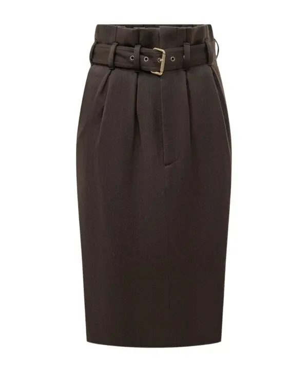 Etro Pleated Skirt - Brown