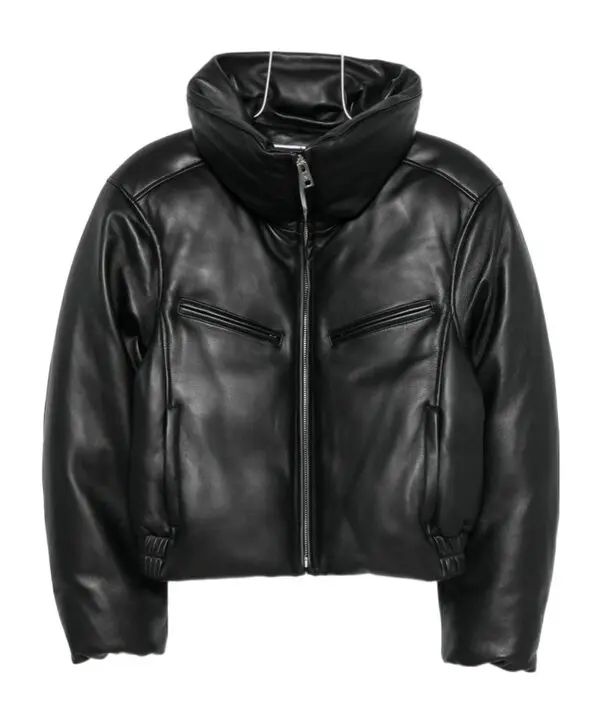 Alexander Wang Long-sleeve Zip-up Leather Jacket - Black