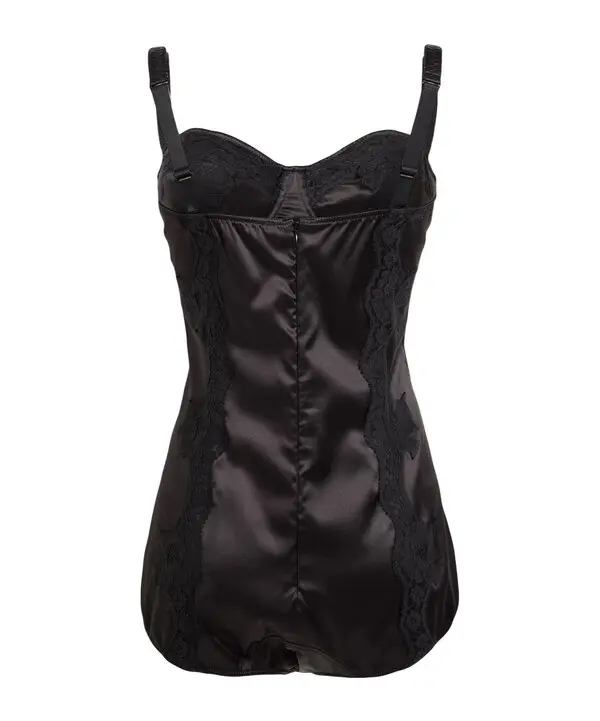 Dolce & Gabbana Minimalist Satin Bodysuit