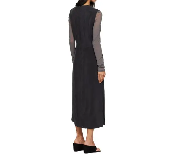 Studio Nicholson Midi Delph Knotted Sleeveless Dress