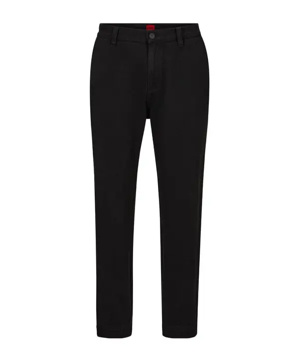 Hugo Boss Twill Chino Trousers - Black