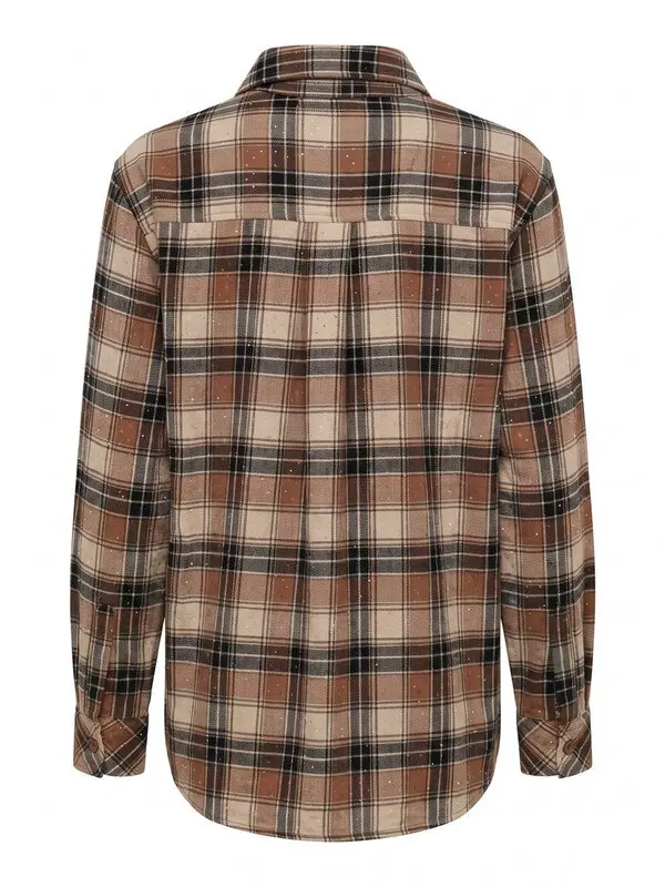 P.a.r.o.s.h Checked Curved Hem Shirt