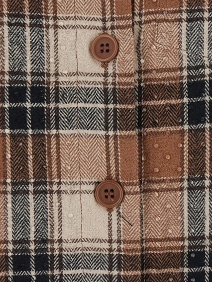 P.a.r.o.s.h Checked Curved Hem Shirt