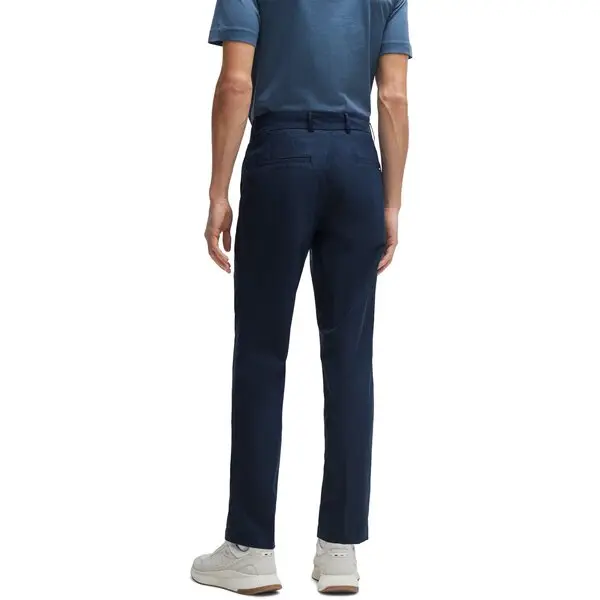 Hugo Boss Navy Drawstring Casual Trousers