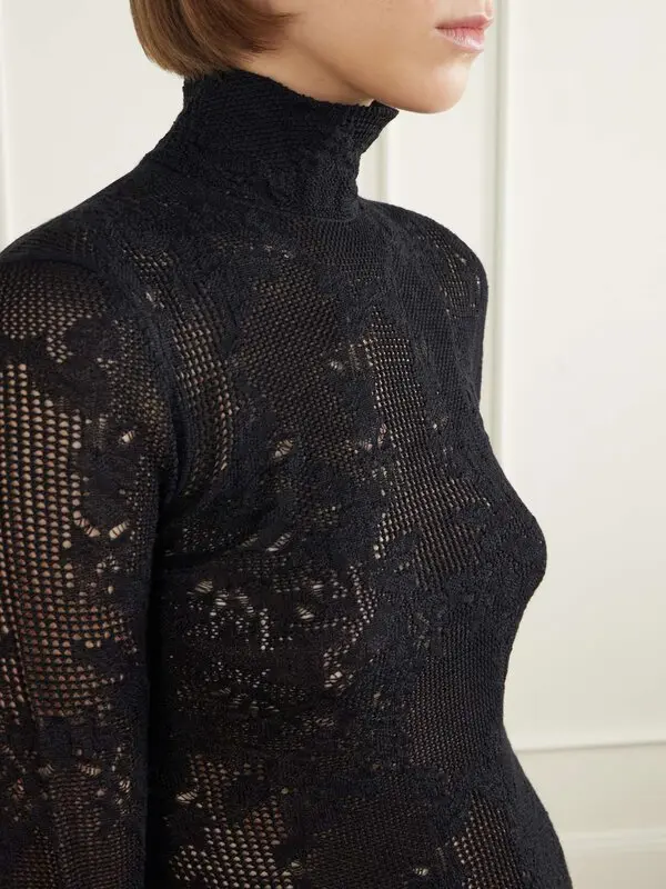 Gabriela Hearst Waite Crocheted Silk And Wool-blend Top