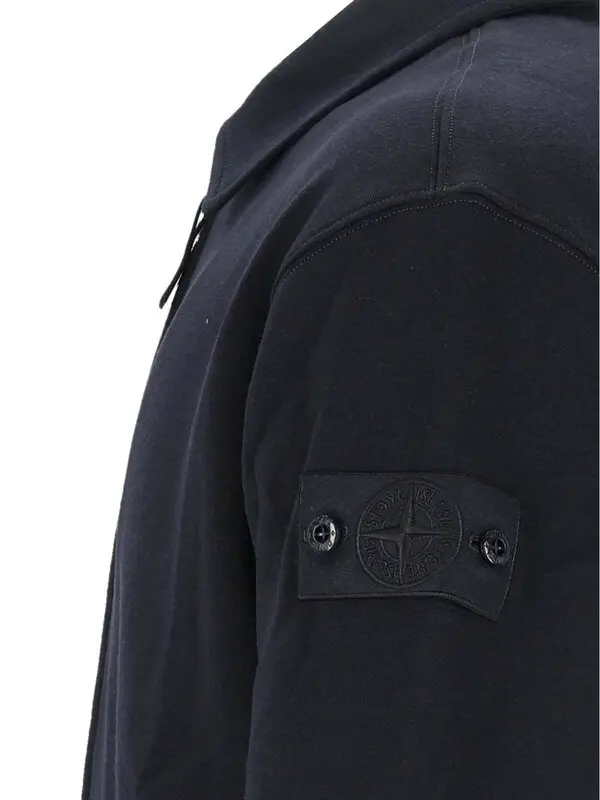 Stone Island Comfort-fit Zip-up Collared Sweatshirt