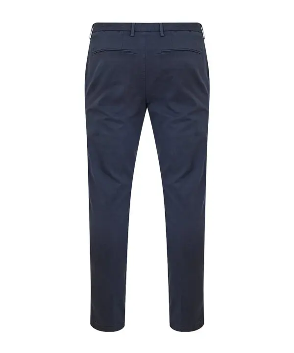 Hugo Boss Navy Twill Chino Trousers