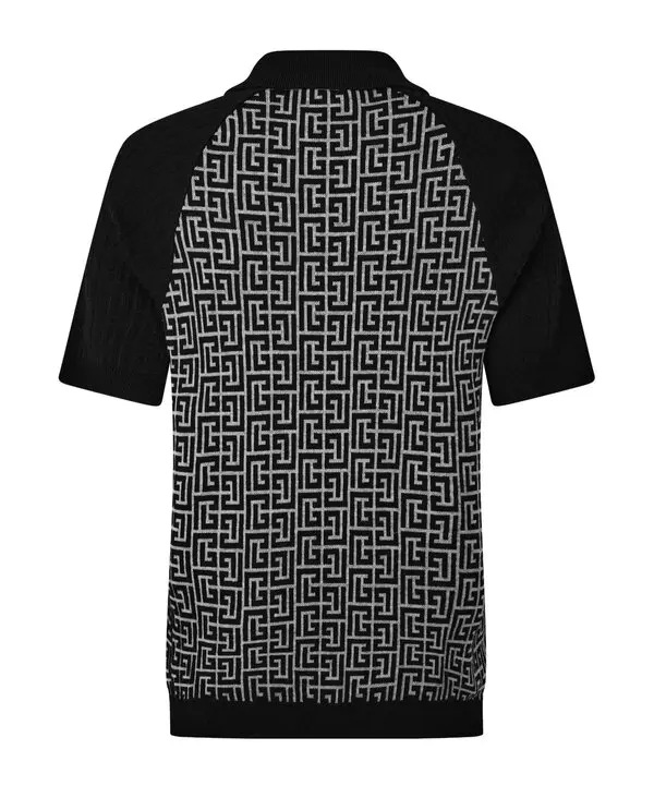 Balmain Printed Polo Shirt
