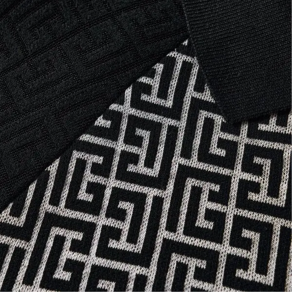 Balmain Printed Polo Shirt