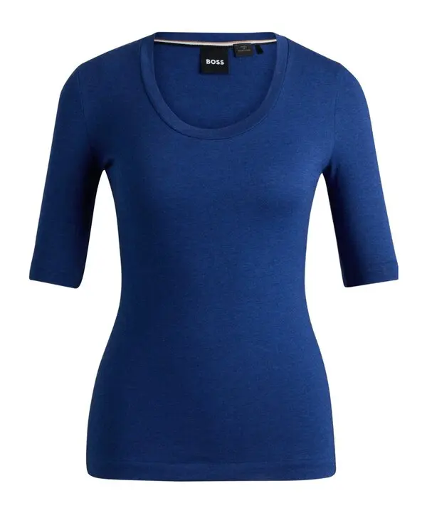 Hugo Boss Cobaltblue Knit Top - Blue
