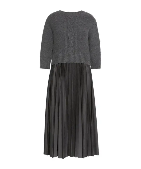 Max Mara Sleeveless Midi Dress - Dark Gray