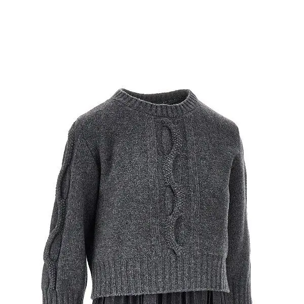 Max Mara Sleeveless Midi Dress - Dark Gray