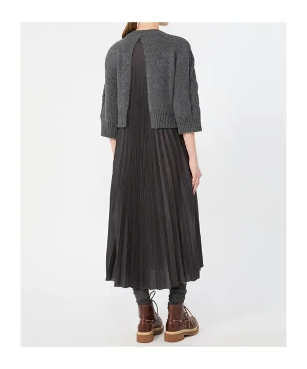 Max Mara Sleeveless Midi Dress - Dark Gray