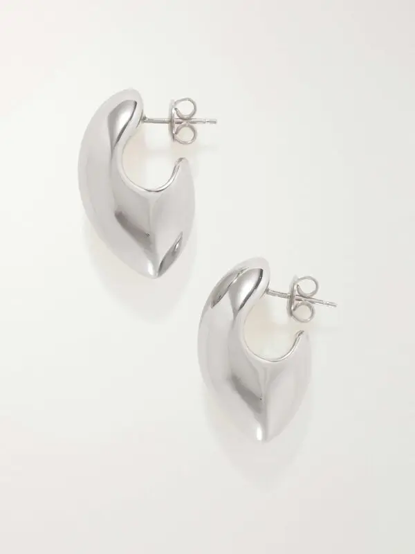 Bottega Veneta Sterling Hoop Earrings