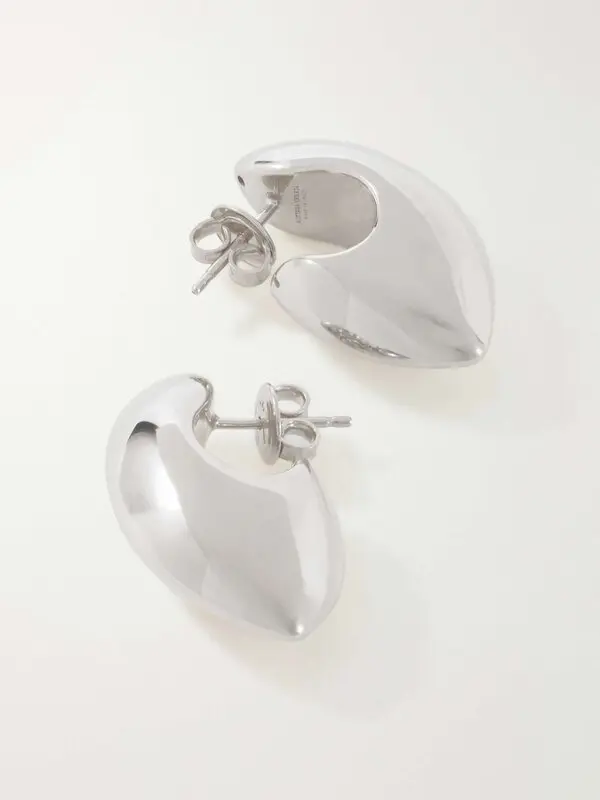 Bottega Veneta Sterling Hoop Earrings