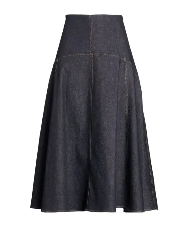 Jacquemus Denim A-line Skirt - Blue