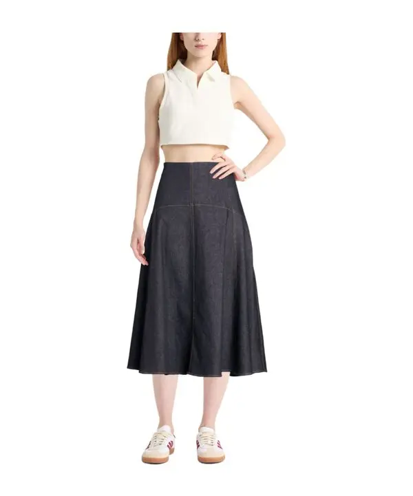 Jacquemus Denim A-line Skirt
