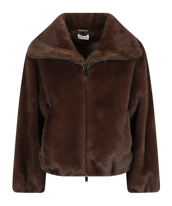 P.a.r.o.s.h Zip-up Jacket - Brown