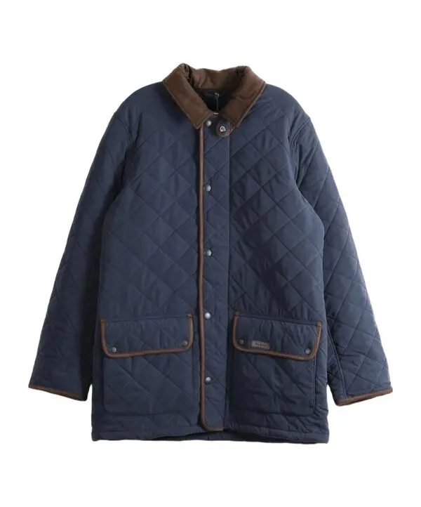 Barbour Thursby Quilted Corduroy-collar Jacket - Black