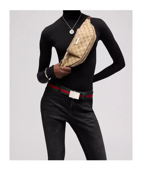 Gucci Flatpack Crystal Belt Bag
