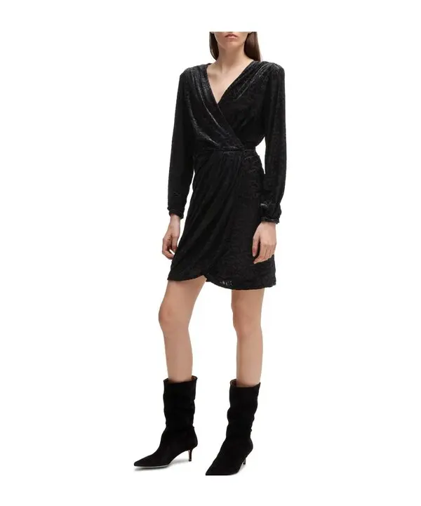 Hugo Boss Jacquard Wrapstyle Dress
