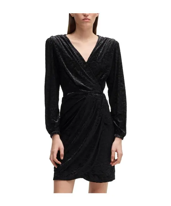 Hugo Boss Jacquard Wrapstyle Dress