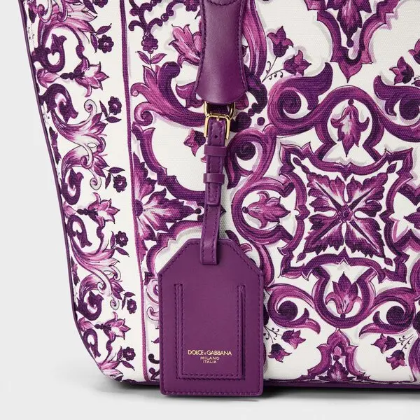 Dolce & Gabbana Printed Tote Bag - Purple