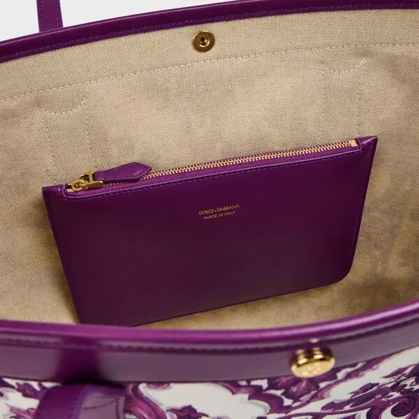 Dolce & Gabbana Printed Tote Bag - Purple