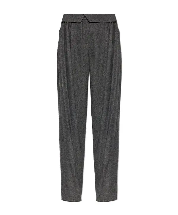 Emporio Armani Straight-leg Casual Trousers - Black