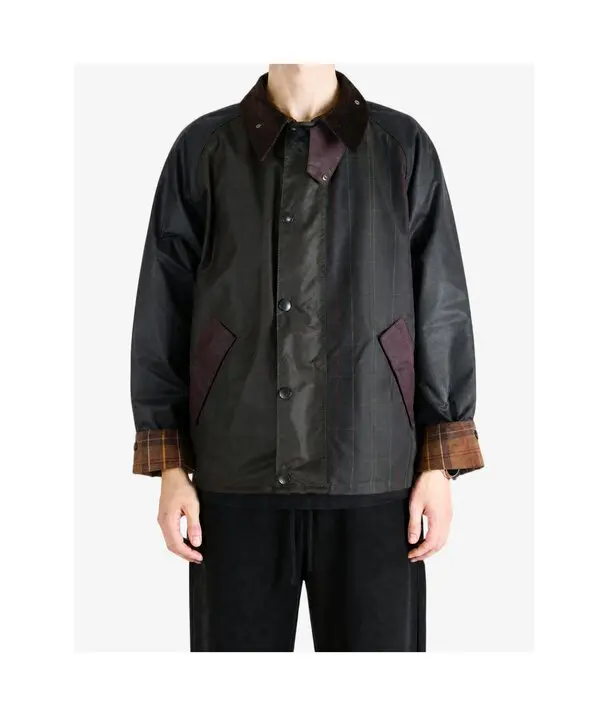 Barbour Plaidpanel Waxed Cropped Jacket