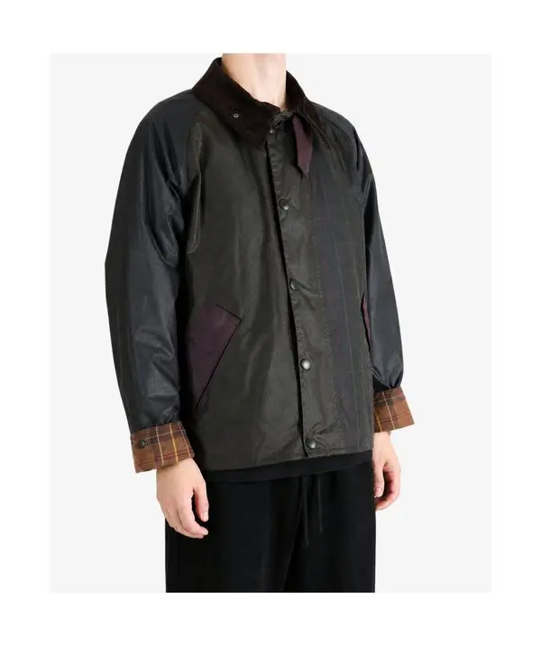 Barbour Plaidpanel Waxed Cropped Jacket
