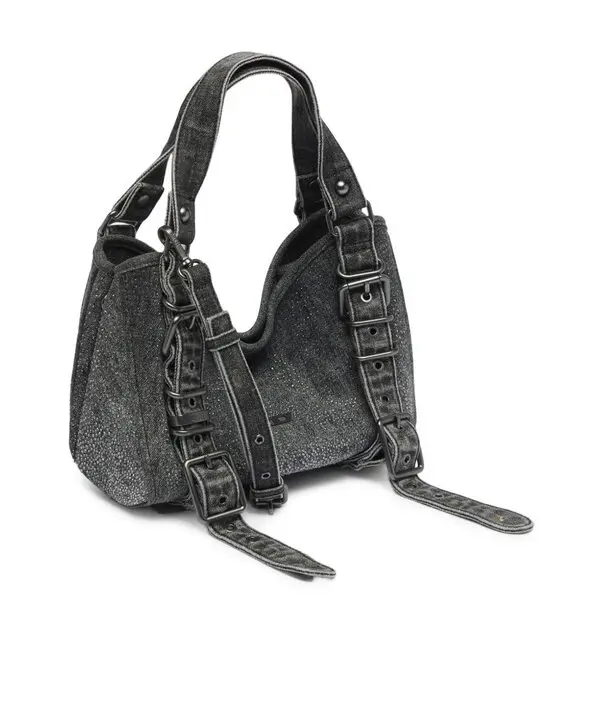 DIESEL® D-one-small Top-handle Bag In Crystal Solarised Denim