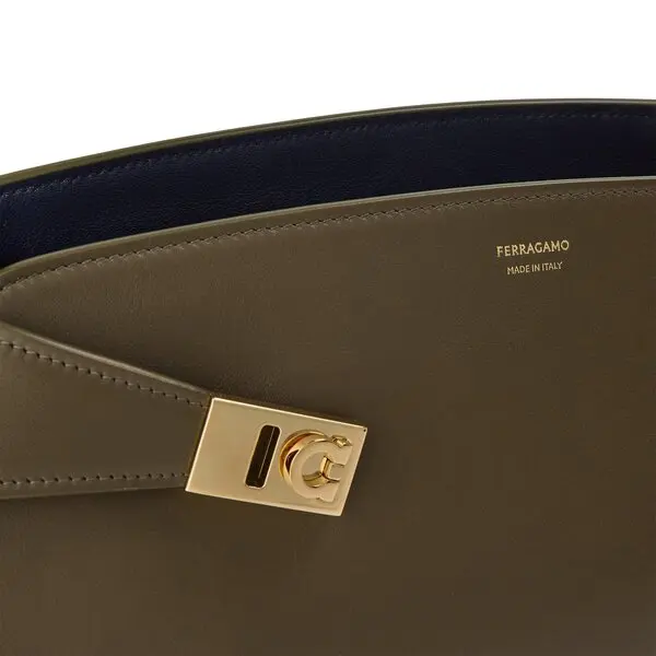 FERRAGAMO Solid Color Handle Bag