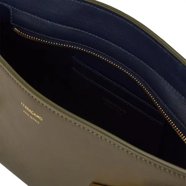 FERRAGAMO Solid Color Handle Bag