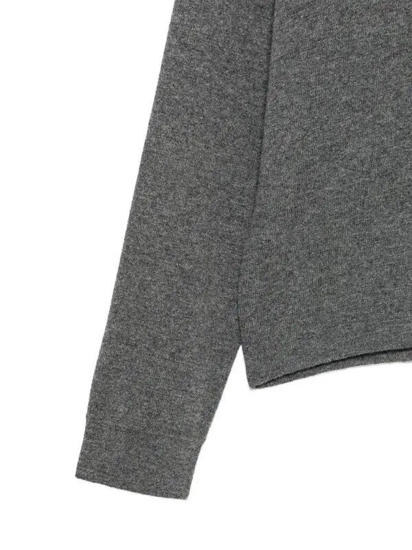 ROBERTO COLLINA Polocollar Buttonfront Knit Cardigan